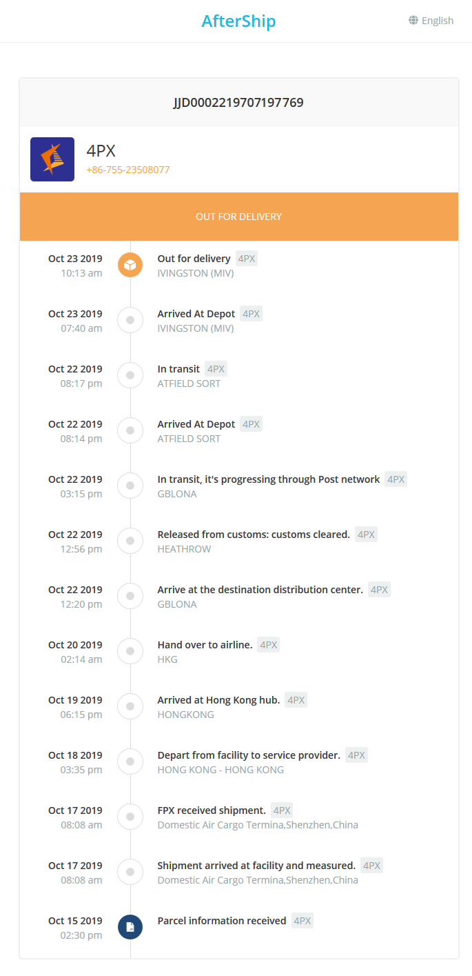 Seeed, 4PX, and Yodel – Really Quite Good – SusaNET